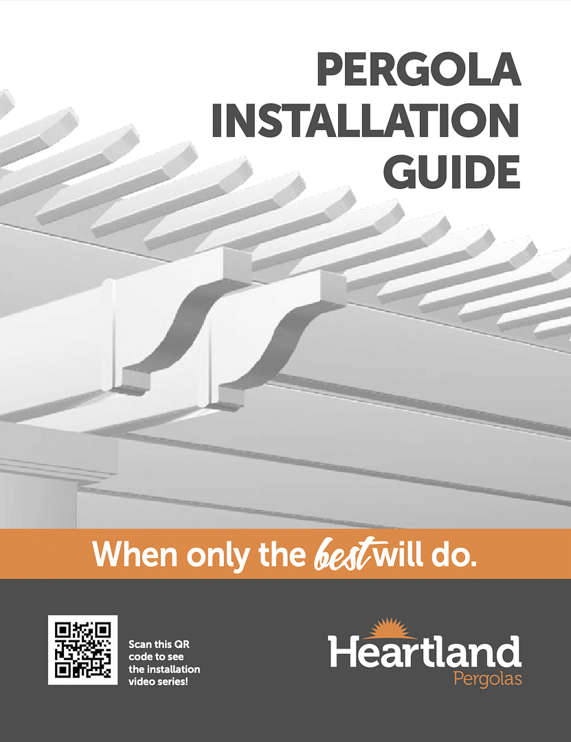 Traditional Pergola Installation Guide | Heartland Pergolas