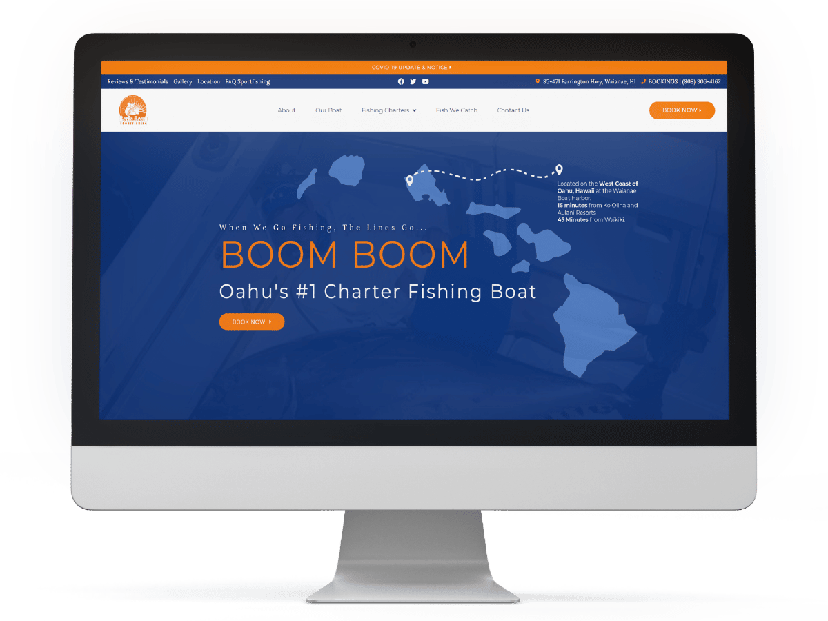 Boom Boom Sportfishing – Aelieve Digital Marketing & Web Design