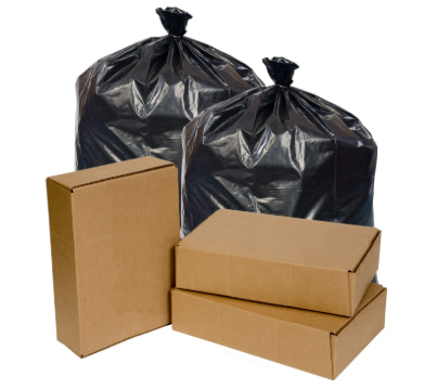 Eco-Strong Black 44 gal. Trash Liner | EMS Detergent Iowa